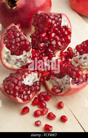 Close up of fresh ripe pomegranate fruit Stock Photo - Alamy