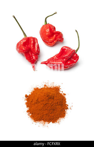 Ground hot chili pepper in a bowl. On a wooden background Stock Photo ...