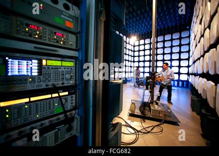 Anechoic chamber. EMC & Telecom Lab. Certification of Low Voltage Stock ...
