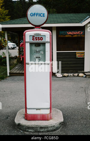 Old Gas Station, Replica, Castle Junction, Bow Valley Parkway, Banff ...