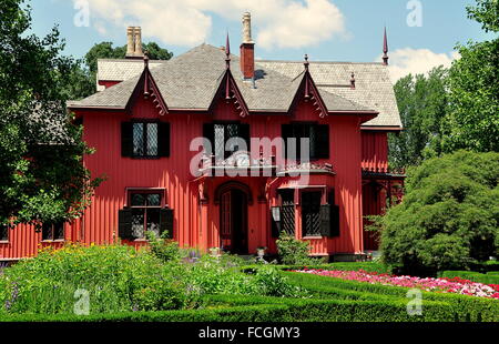 Woodstock, Connecticut: 1846 Roseland Cottage built in the Gothic ...