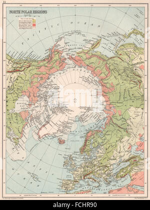 Map of the North Polar Region, North Pole Map, The North Pole, The ...