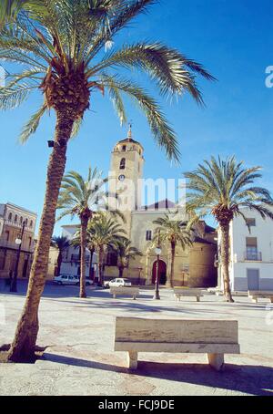 Town square, Albox, Almeria Province, Andalucia, Spain, Western Stock ...