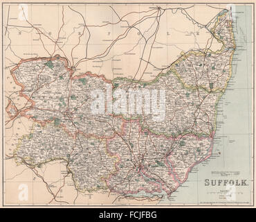 Suffolk county map. Divisions boroughs electoral. REFORM ACT. DAWSON ...
