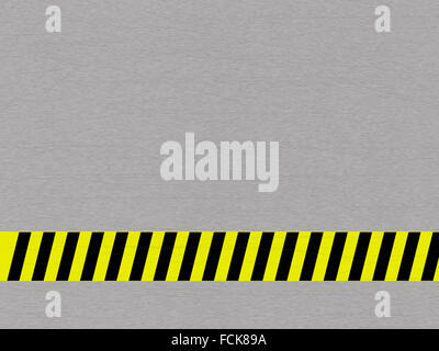 Metal background with caution tape Stock Photo - Alamy