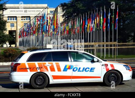 United Nations Police vehicle in Makadade village. Atauro Island Stock ...