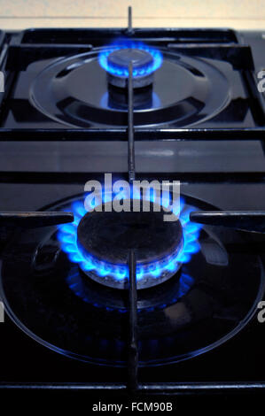 Gas hob rings Stock Photo - Alamy