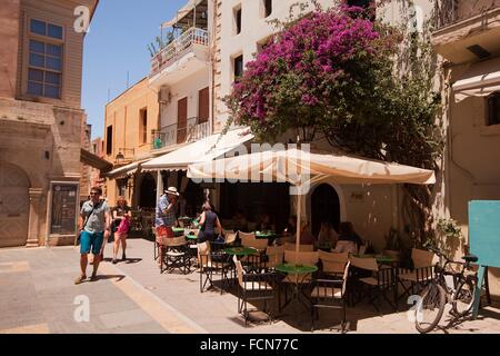 Greek Cafe in Seaport Village San Diego California USA Stock Photo ...