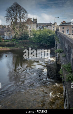 the road bridge at totnes crossing the river dart Stock Photo - Alamy