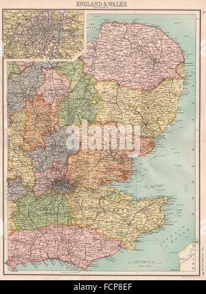 ENGLAND EAST. Home Counties & East Anglia. Inset London. BARTHOLOMEW ...