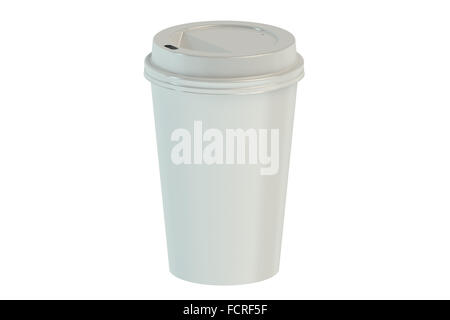 3d illustration of a coffee cup isolated on white background Stock ...