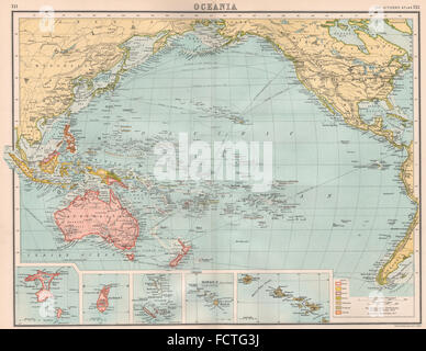 COLONIAL OCEANIA Australasia Pacific British Dutch French US JOHNSTON ...