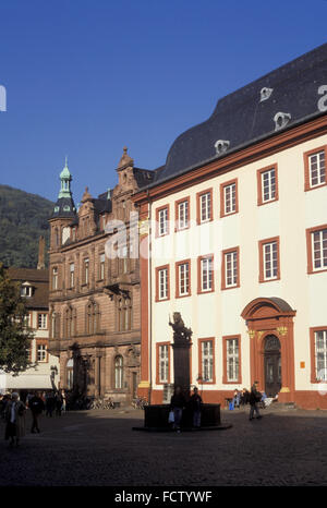 DEU, Germany, Heidelberg, the old university at the Universitaetsplatz ...