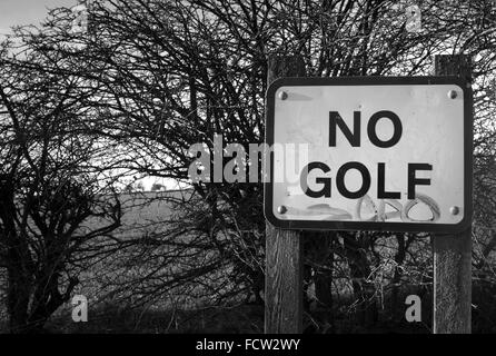 No Golf sign Stock Photo - Alamy