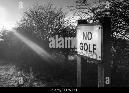 No Golf sign Stock Photo - Alamy