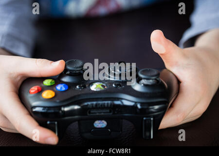 Friction blister on the left thumb of a 6 year old caucasian boy ...