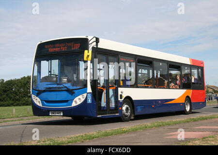 ADL ALEXANDER DENNIS ENVIRO 300 BUS OF STAGECOACH IN A HOVERBUS LIVERY IN PORTSMOUTH FOR A ...
