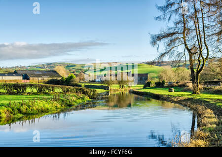 The Lancaster Canal at Crooklands, Cumbria, England UK Stock Photo - Alamy