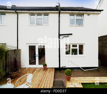 concrete terraced house Stock Photo - Alamy