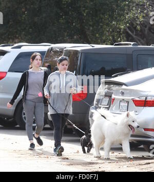 Ariel Winter goes hiking with her dog in Studio City on Christmas Eve ...