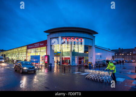 Tesco superstore, Hove, East Sussex: Various special offers Stock Photo ...
