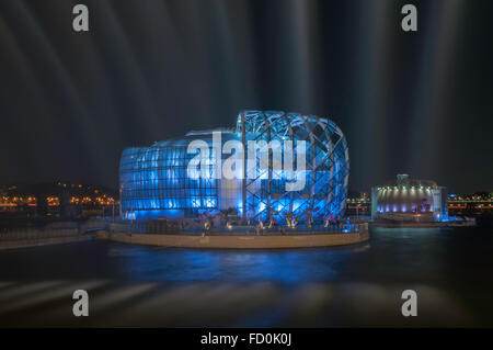 Some Sevit, Island Vista, Hangang Floating Island, with water fountain ...