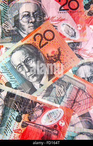 Australian Twenty Dollar Notes Stock Photo - Alamy
