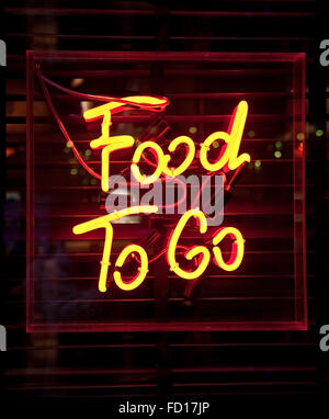 Vintage Deli and Cafe Neon Sign in Rainy Window Stock Photo - Alamy