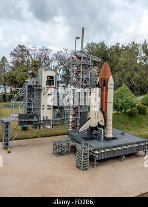 A model of the NASA space shuttle at Legoland Billund resort in Denmark ...