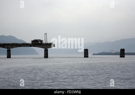 The Yalu River Broken Bridge Baishan City Jilin Province China Stock ...