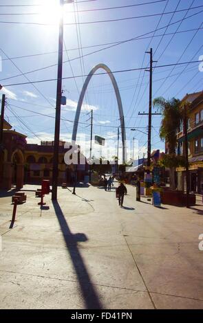 Tijuana, Mexico - The Monument Arch in the old downtown area of Tijuana ...
