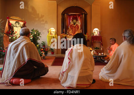 Vivekananda puja celebrated by swami Veetamohananda at the Ramakrishna ...