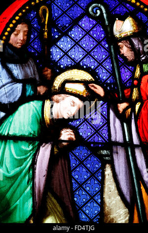 Sainte-Clotilde church. St Remi. Miracle of the oil filled pitcher ...