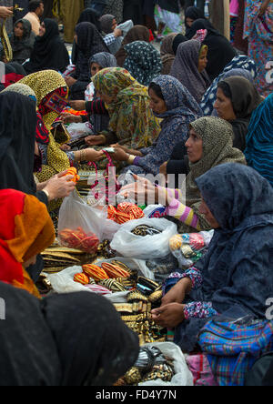 bandari women wearing mask burqa and veil, Qeshm Island, Salakh, Iran ...
