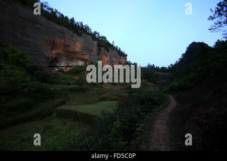 Cliff residents carrying water Enshi City Hubei Province China Stock ...