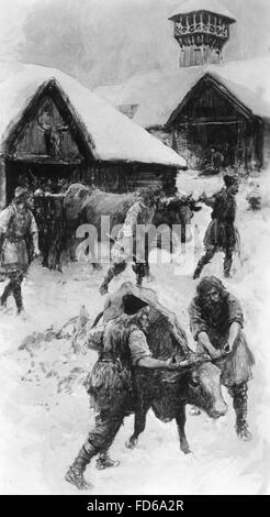 Germanic Yule festival Stock Photo - Alamy