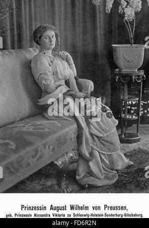 Princess Alexandra Victoria of Prussia (born of Schleswig-Holstein ...