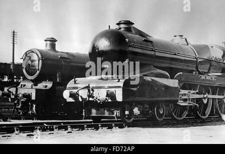 Streamlined steam locomotive in Great Britain, 1936 Stock Photo - Alamy