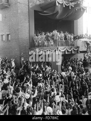 Adolf Hitler at the German Gymnastics and Sports Festival in Wroclaw ...