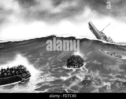 Sinking of H.M.S. Hampshire Stock Photo - Alamy
