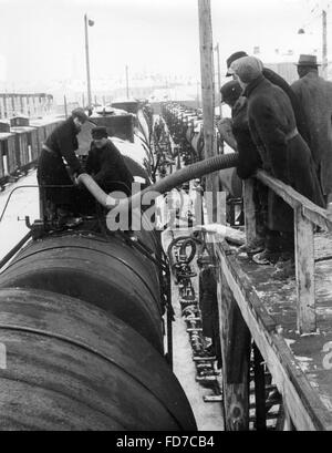 German-Soviet oil transport in Przemysl, 1940 Stock Photo - Alamy