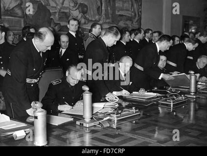 Ciano and Ribbentrop during the extension of the Anti-Comintern Pact ...