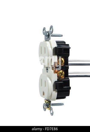 electrician to connect the outlet Stock Photo - Alamy