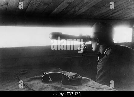German observation post on the Atlantic Wall, 1943 Stock Photo - Alamy