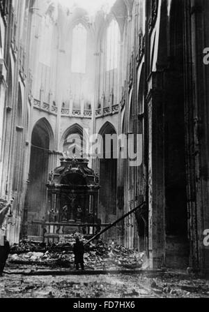 Bomb damage to the St. Mary's Church in Luebeck, 1942 Stock Photo - Alamy