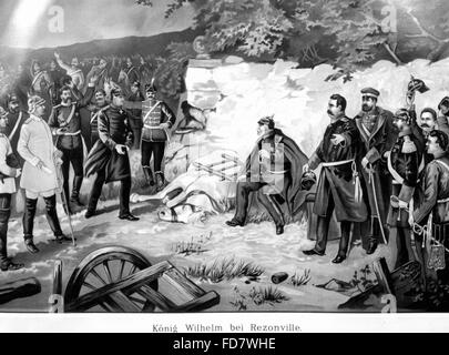 William I. with Bismarck and Moltke during the Franco-German War Stock ...