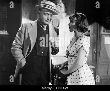 Hans Albers and Hilde Sessak in the film 'Ein Mann auf Abwegen', 1939 ...