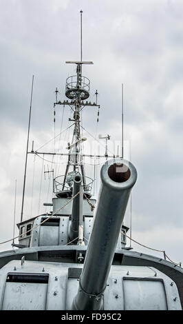 Cannon, naval gun, Marine Museum, Den Helder, North Holland, Holland ...
