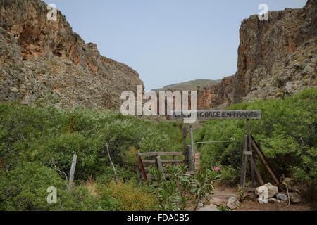 Zakros gorge, also called the 'Gorge of the Dead' due to its Minoan ...
