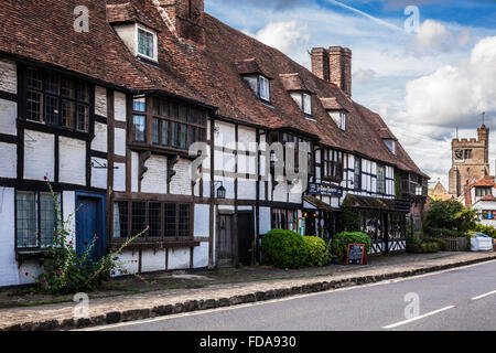 All Saints church, High Street, Biddenden, Kent, England, Great Britain ...